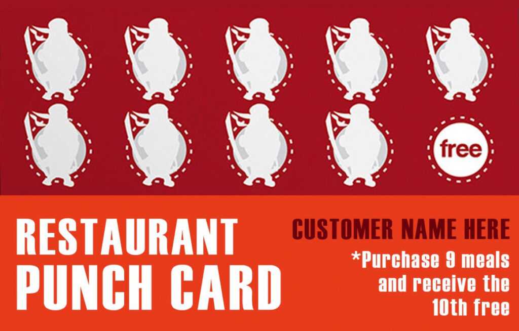 50+ Punch Card Templates – For Every Business (Boost inside Reward ...