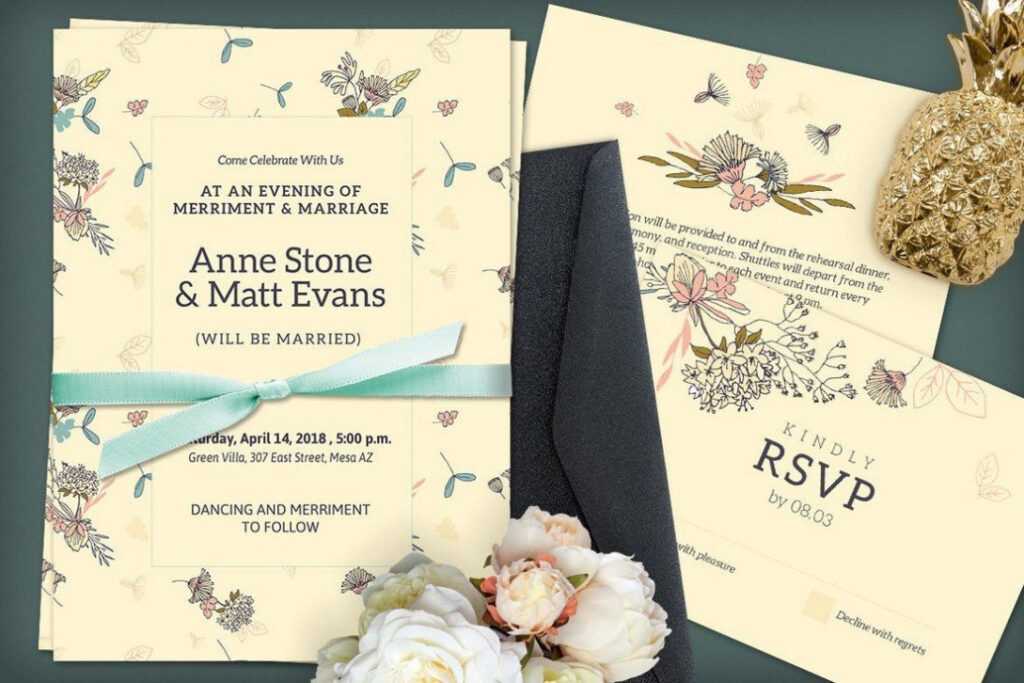 50 Wonderful Wedding Invitation & Card Design Samples with Sample ...