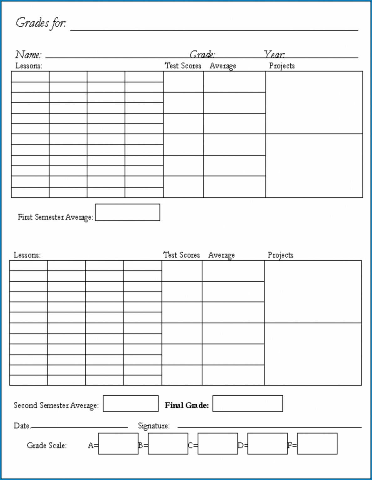 Soccer Report Card Template – Creative Inspirational Template Examples