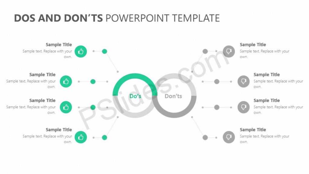 Dos And Don'Ts Powerpoint Template – Pslides within Replace Powerpoint ...