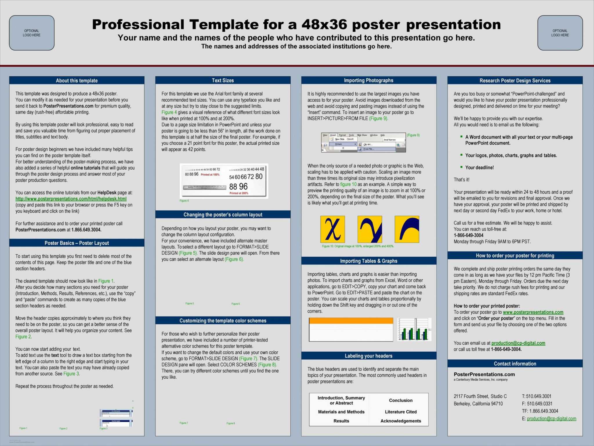 Free Powerpoint Poster Templates ~ Addictionary throughout Powerpoint ...