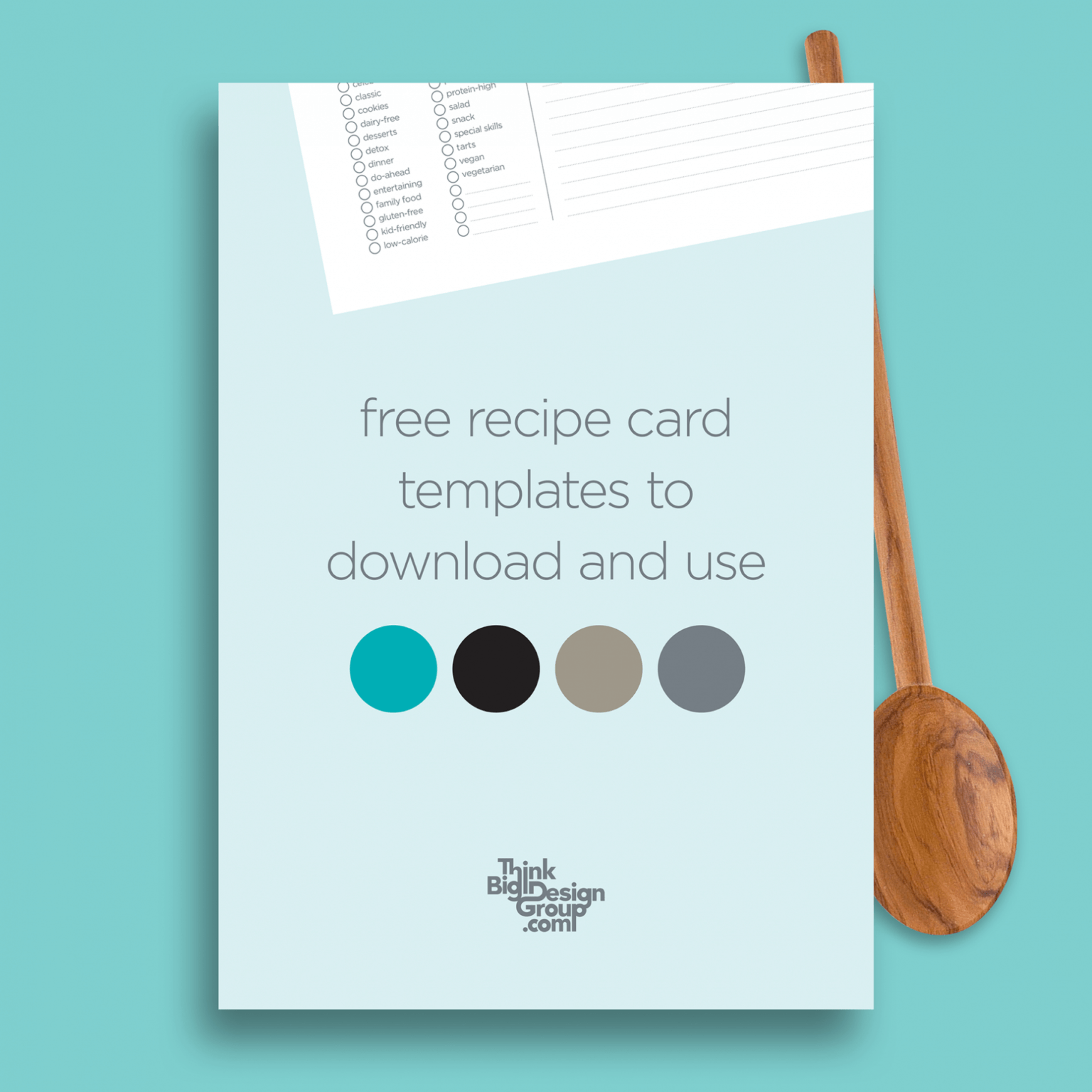 Free Recipe Card Templates with Recipe Card Design Template – Creative ...