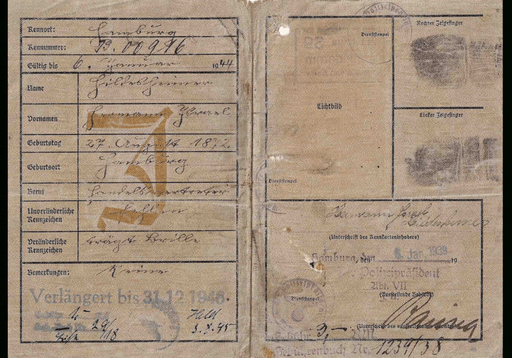 German Special Issued Id'S For Jews – Our Passports intended for World ...