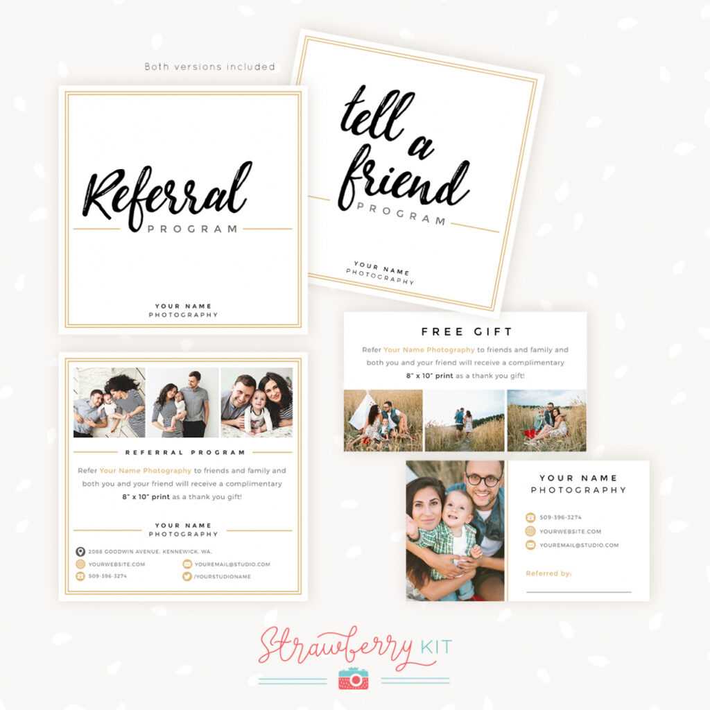 Modern Hand Lettering Referral Card Set – Strawberry Kit inside ...