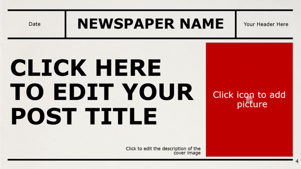Newspaper Template For Powerpoint And Google Slides For Newspaper ...