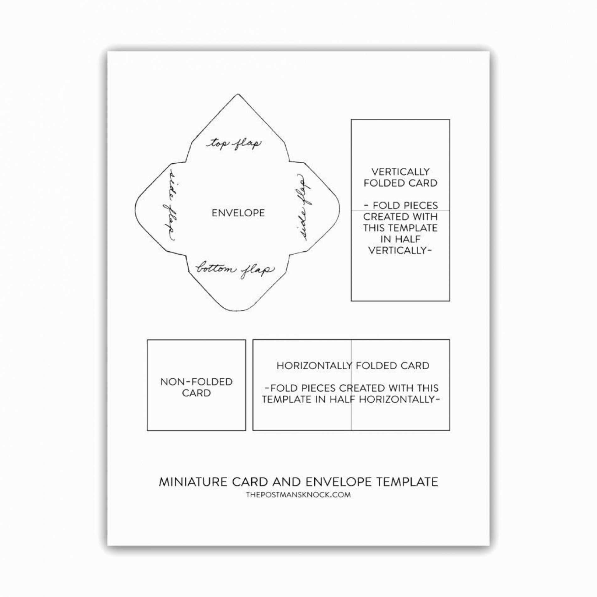 Quarter Fold Greeting Card Template Creative Inspirational Template 