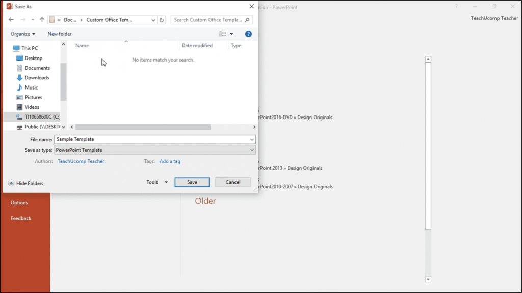Save A Presentation Template In Powerpoint Tutorial Within How To