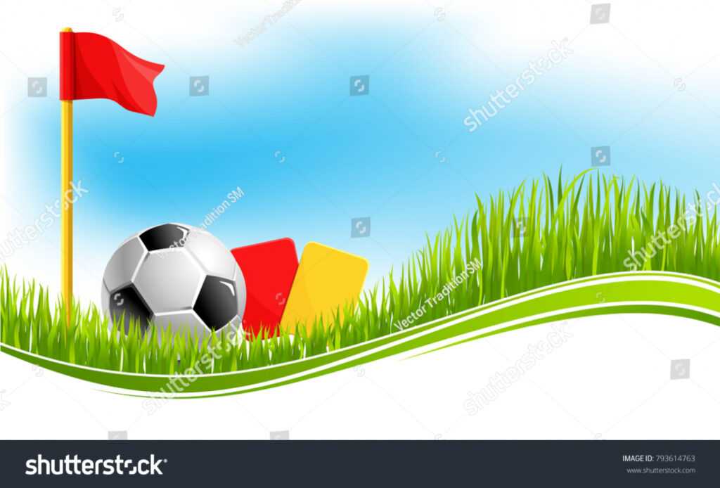 Soccer Football Game Background Design Template Stock Vector inside ...