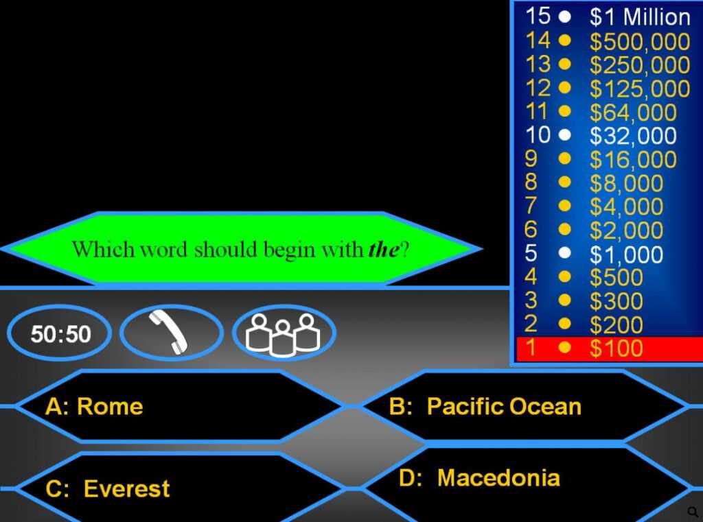Who Wants To Be A Millionaire: Articles in Who Wants To Be A ...